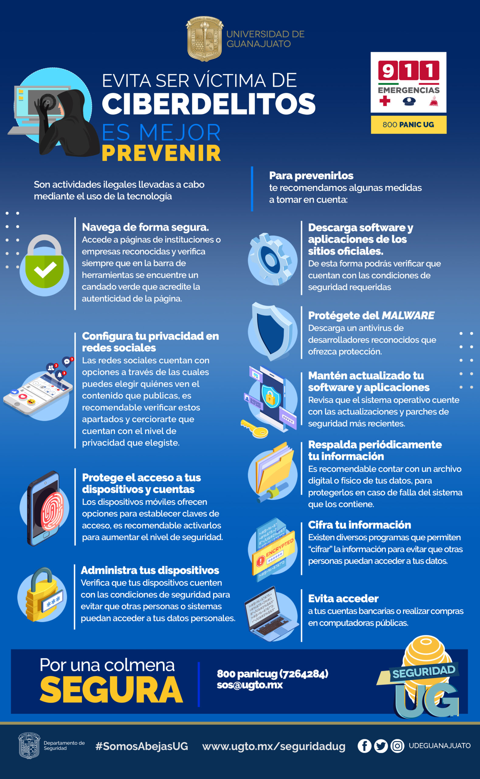 Infografía: evita ser víctima de ciberdelitos – Repositorio de Objetos ...